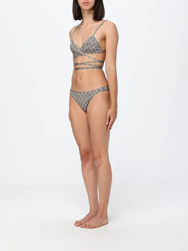 Gucci Gg Monogram Jersey Triangle Bikini