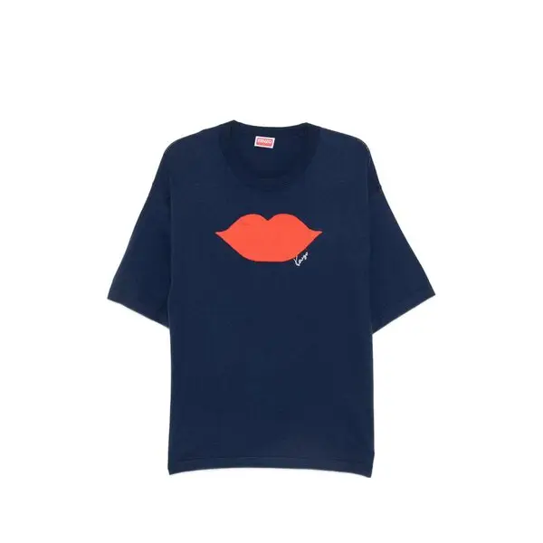 Kenzo Intarsia Knit Jumper - Blue