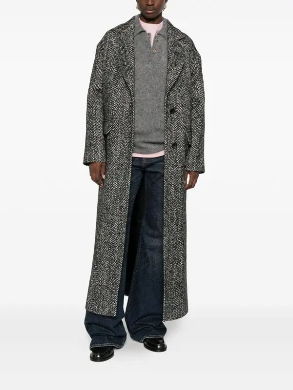 Tagliatore Wool Blend Single-breasted Coat - Multicolor