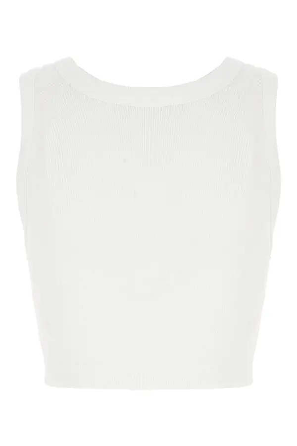 Dolce & Gabbana Ribbed Logo Tank Top - Multicolor
