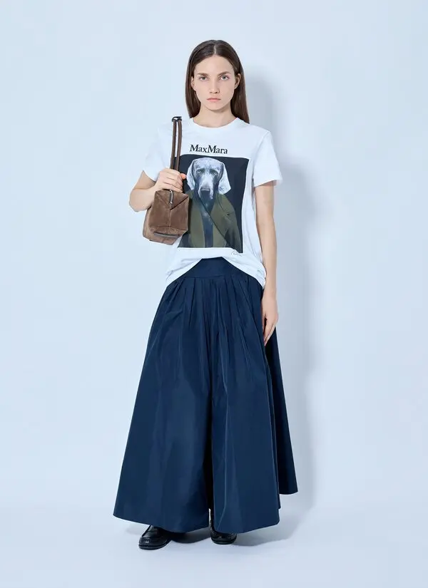 Max Mara Pleated Maxi Skirt - Blue