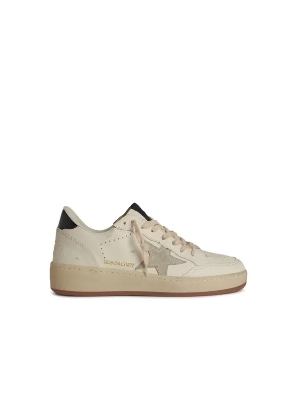 GOLDEN GOOSE Ball Star 2 Leather Sneakers - White