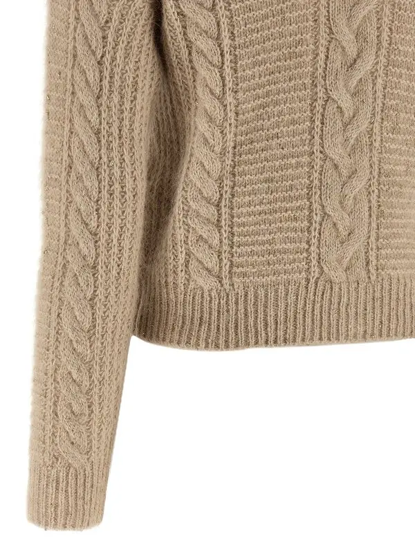 Max Mara Alpaca Blend Sweater - Cream