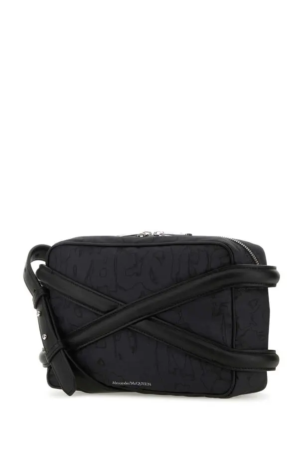 Alexander McQueen Nylon Harness Crossbody Bag - Black