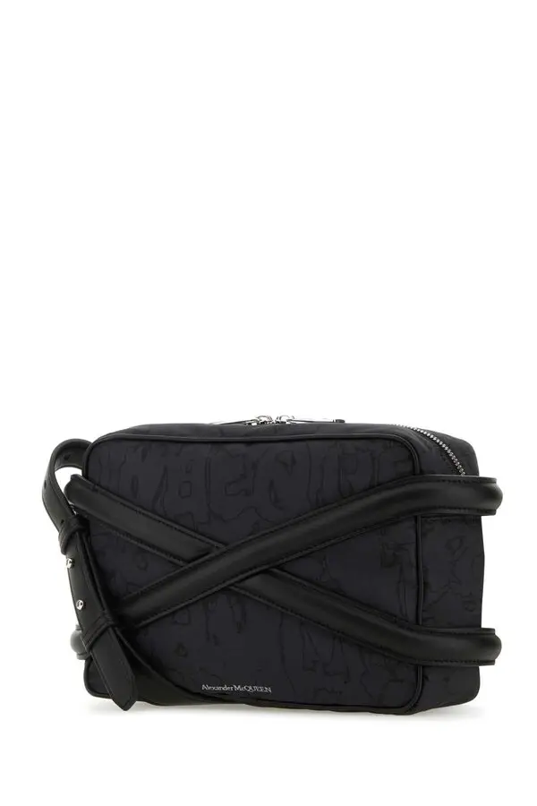 Alexander McQueen Nylon Crossbody Bag - Black