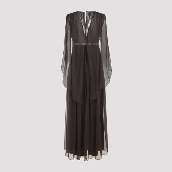Alberta Ferretti Chiffon Long Dress