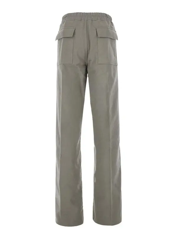 Rick Owens Cotton Drawstring Pants - Gray