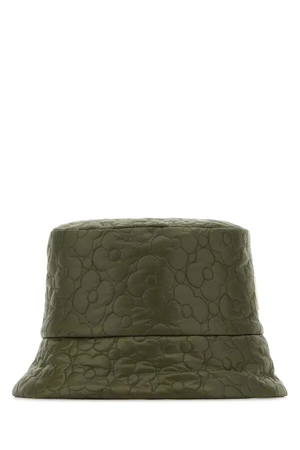 Moncler Olive Green Nylon Reversible Bucket Hat