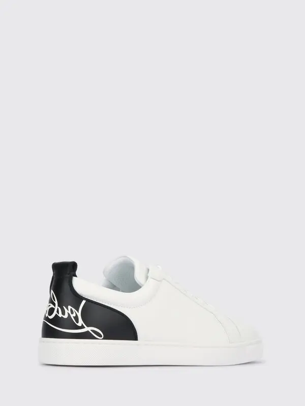CHRISTIAN LOUBOUTIN Calfskin Sneakers With Logo