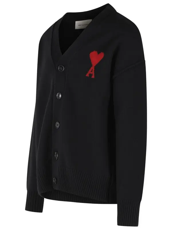 AMI Paris Virgin Wool Cardigan