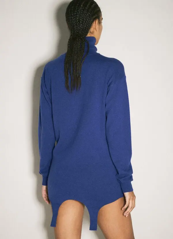 Saint Laurent Turtleneck Garter Sweater