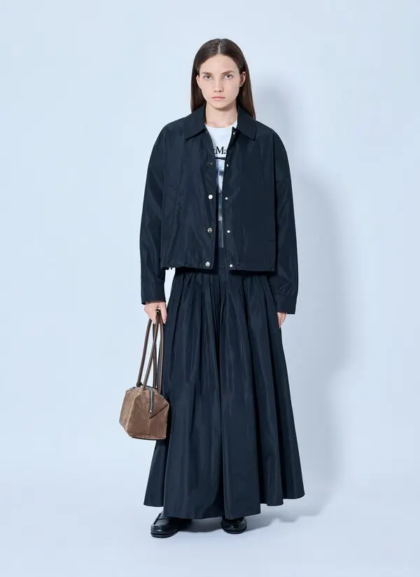 Max Mara Pleated Maxi Skirt - Black
