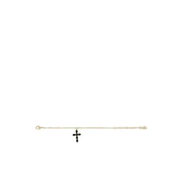 Dolce & Gabbana Sapphire Crucifix Chain Bracelet