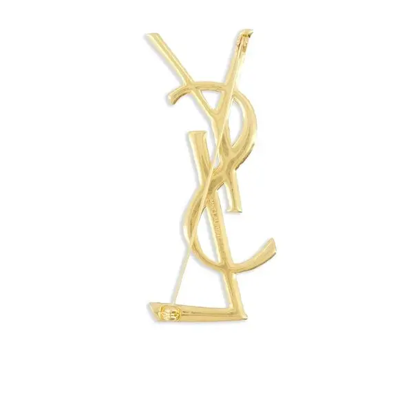 Saint Laurent Cassandre Logo Brooch