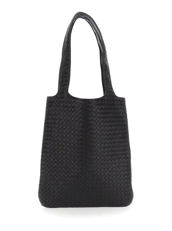 Bottega Veneta Veneto' Brown Shoulder Bag With Intrecciato Motif In Leather For - Multicolor