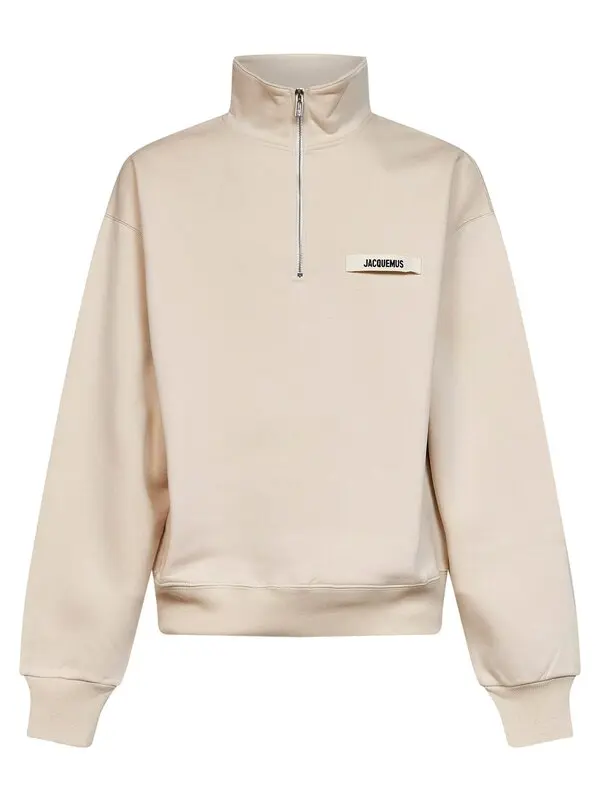 Jacquemus Gros Grain Zipped Rollneck Sweatshirt - Multicolor