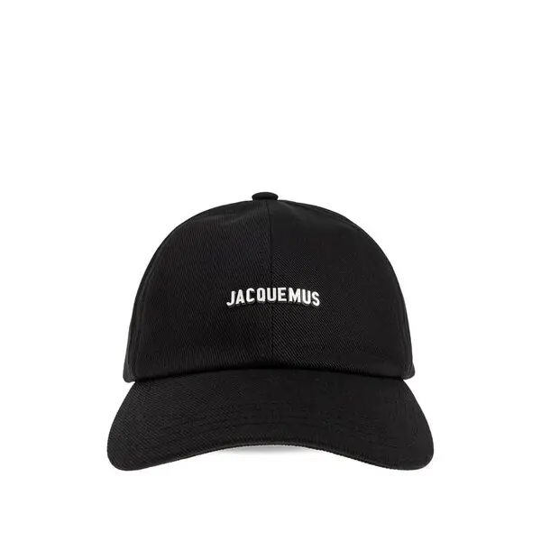 Jacquemus Cotton Canvas Baseball Cap - Black
