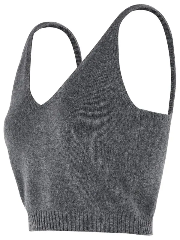 LISA YANG Violia' Grey Cashmere Tank Top