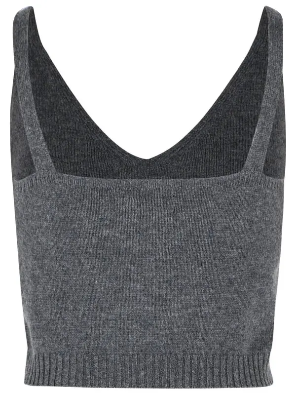 LISA YANG Violia' Grey Cashmere Tank Top