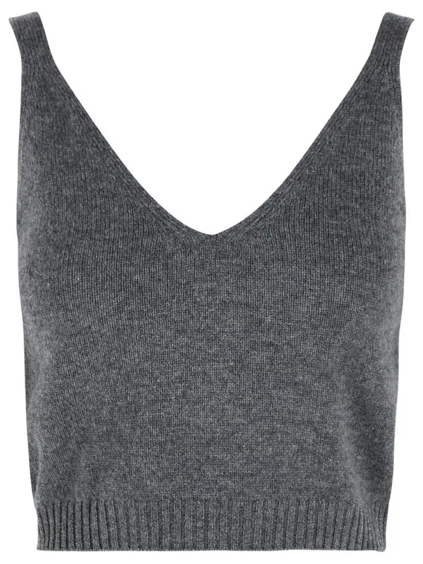 LISA YANG Cashmere Tank Top - Gray