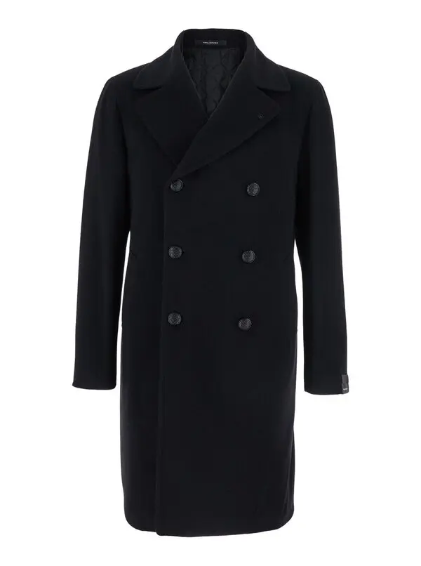 Tagliatore Coat With Notched Revers And Button Closure In Wool For