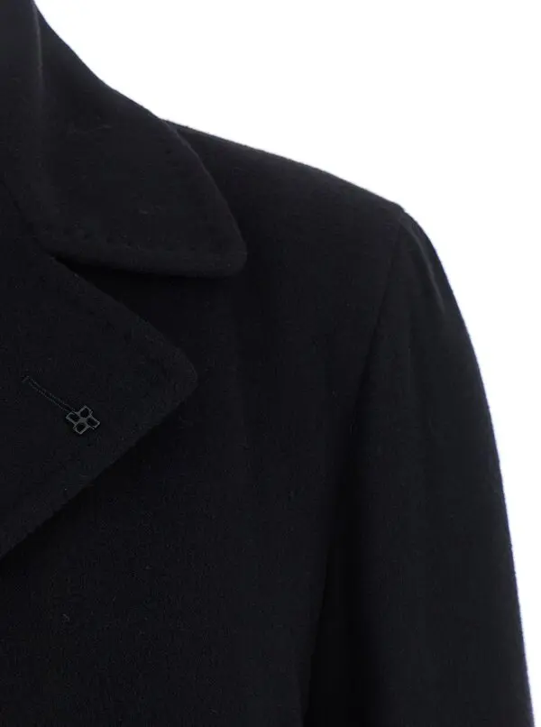 Tagliatore Coat With Notched Revers And Button Closure In Wool For