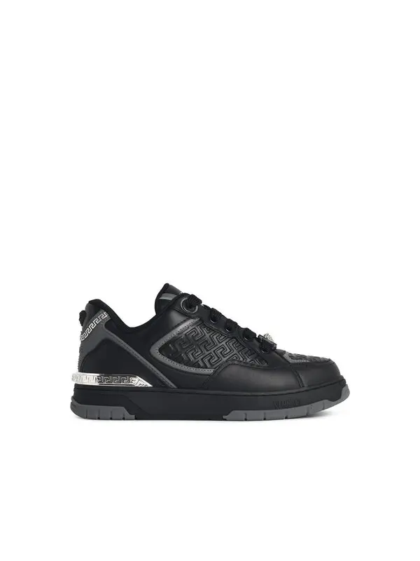Versace Biggie' Leather Sneakers