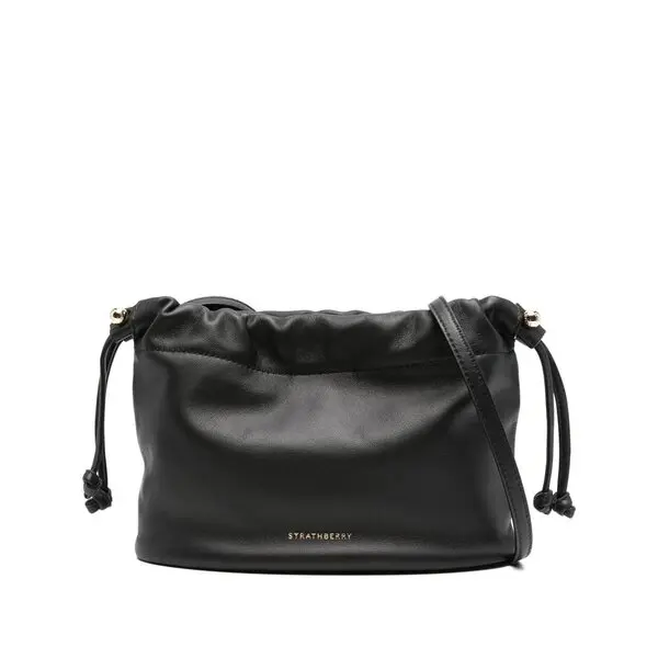 Strathberry Calf Leather Bucket Bag - Black