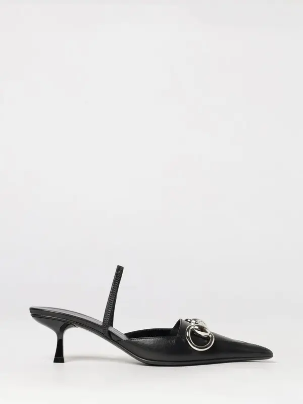 Gucci Boulevard Leather Slingback Pumps - Black