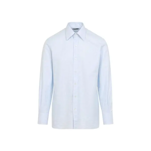 TOM FORD Cotton Shirt - Blue