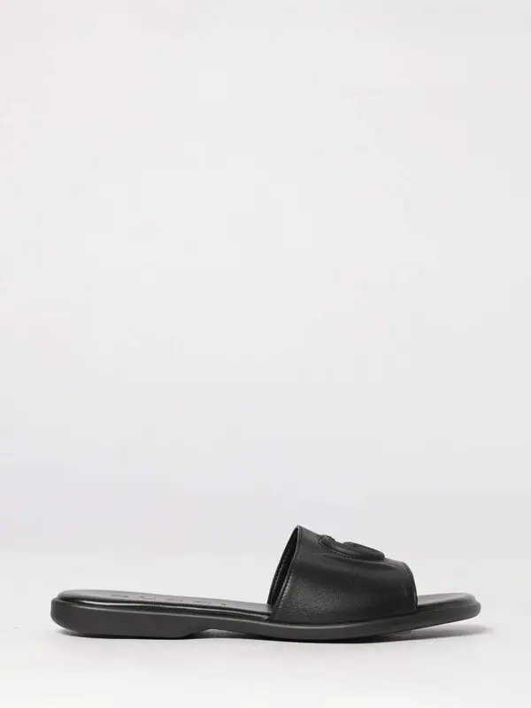 Gucci Calfskin Leather Slides - Black