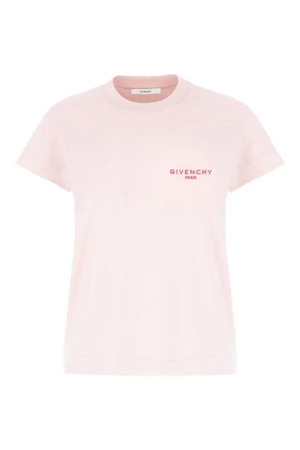 Givenchy Logo Embroidered Crewneck T-shirt - Multicolor