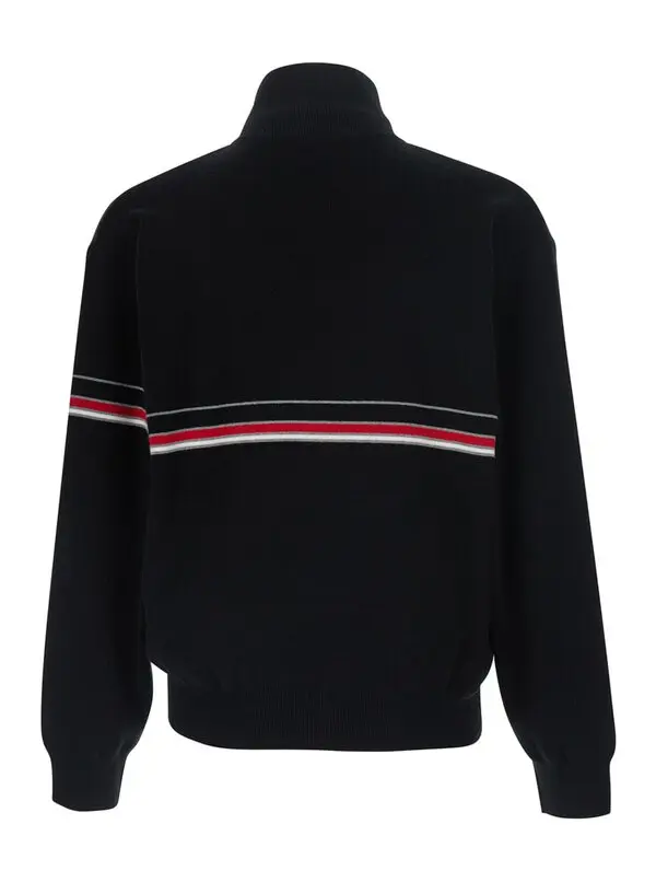 Versace Cotton Logo Lettering Turtleneck - Multicolor
