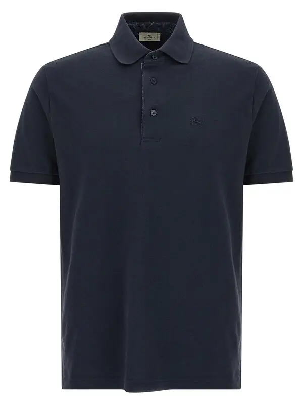Etro Pegaso' Polo Shirt - Blue