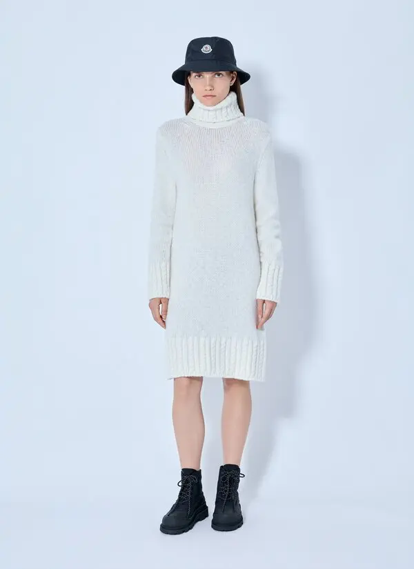 Moncler Turtleneck Knit Dress