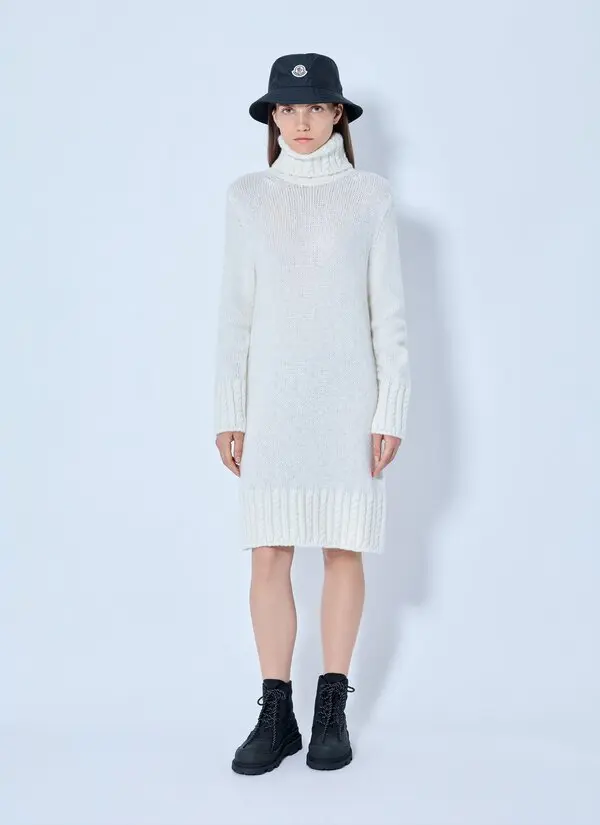 Moncler Turtleneck Knit Dress