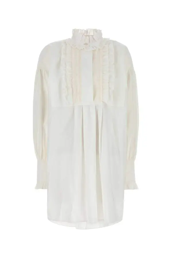 Valentino Garavani Cotton Blend Dress - White