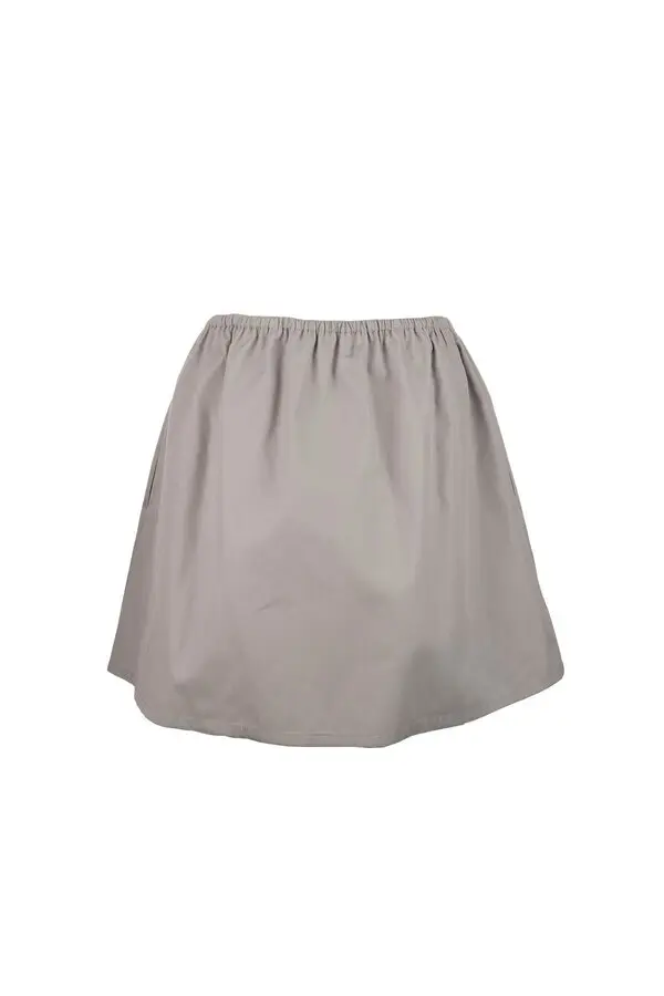 Miu Miu Logo Embellished Elasticated Skirt - Multicolor