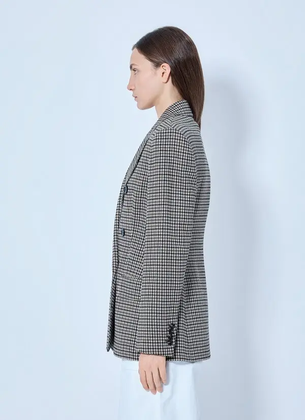 Max Mara Double-breasted Houndstooth Blazer - Multicolor