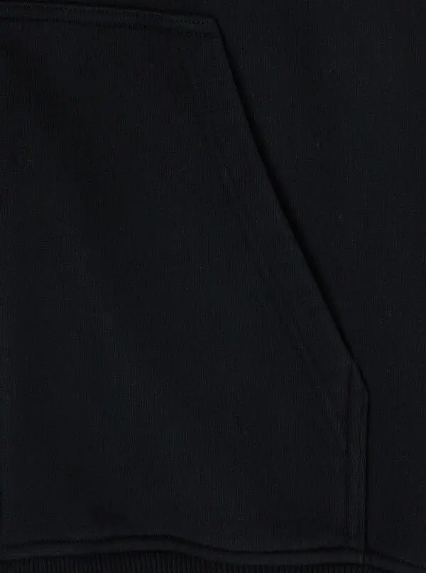 Givenchy Black Hooded Sweatshirt With Logo On The Back In Cotton For - Multicolor