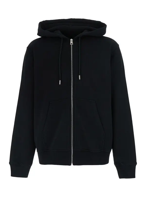 Givenchy Cotton Zip Up Hooded Sweatshirt - Multicolor