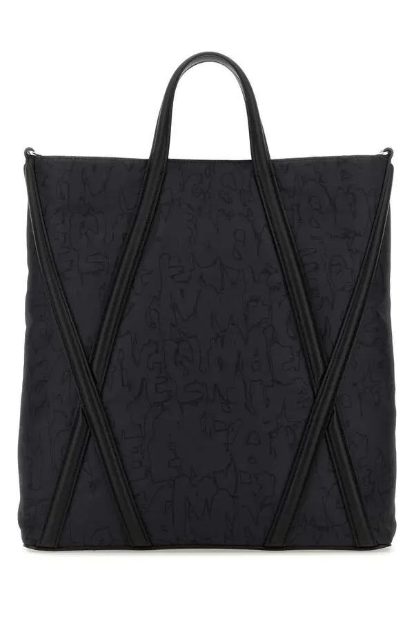 Alexander McQueen Nylon The Harness Shopping Bag - Black