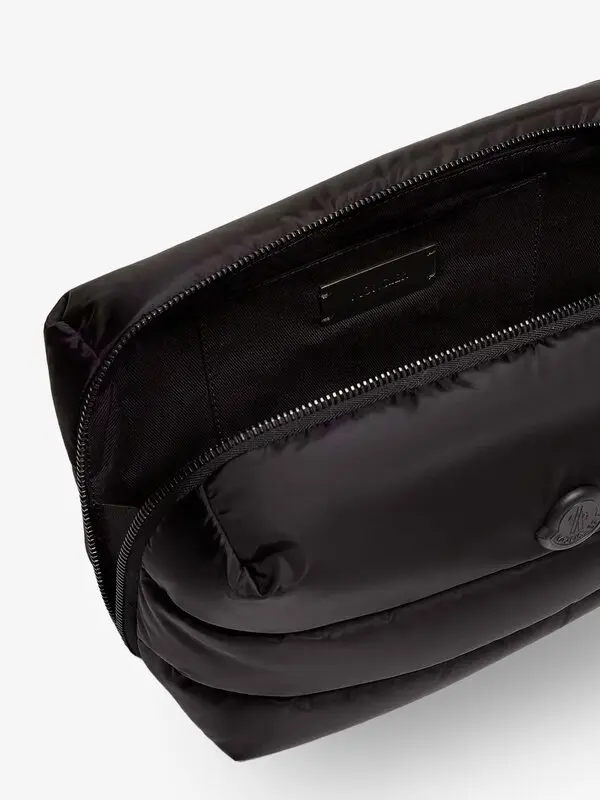 Moncler Nylon Caradoc Beauty Case With Metal Logo - Multicolor