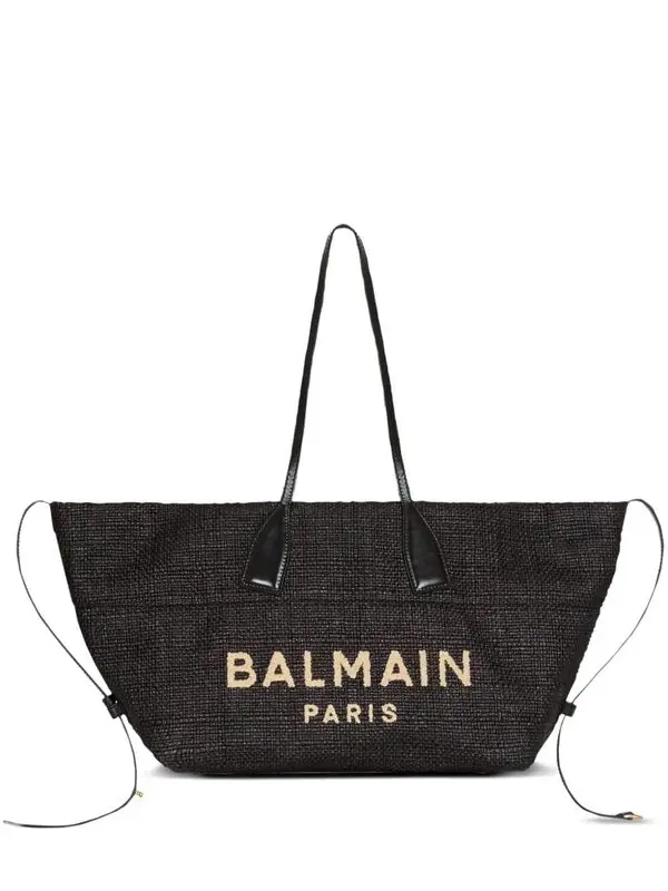 Balmain Track Tote Bag With Embroidery