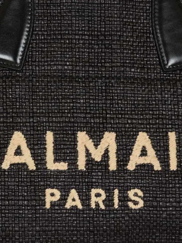 Balmain Track Tote Bag With Embroidery
