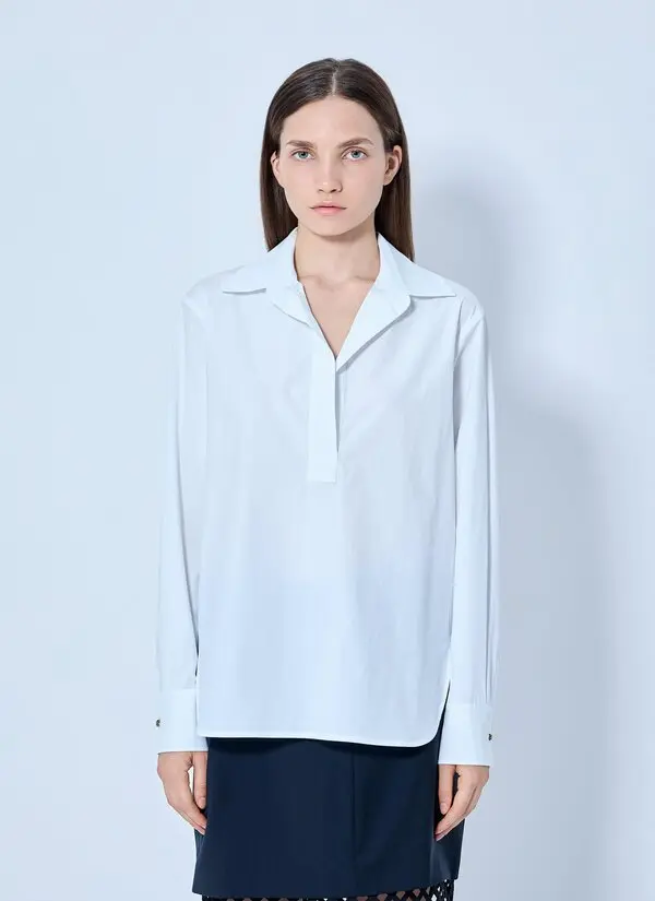 Max Mara Poplin Collar Shirt - White