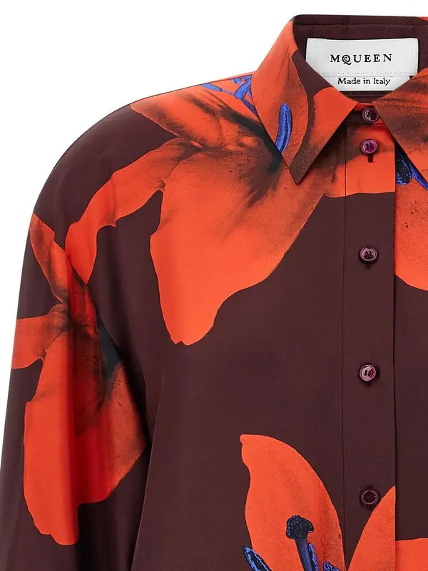 Alexander McQueen Flame Lily' Shirt - Multicolor