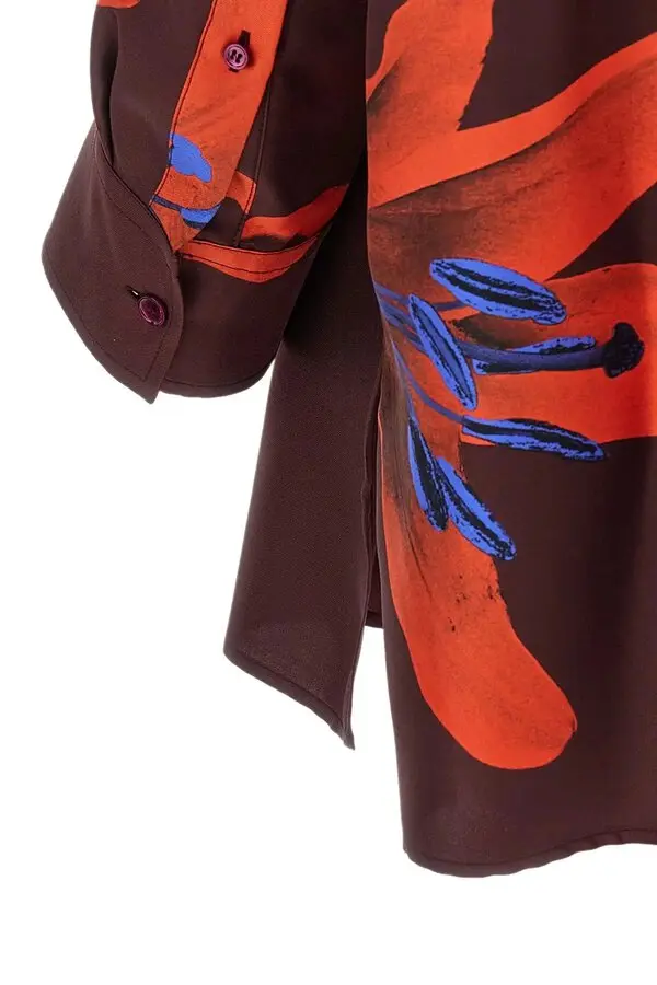 Alexander McQueen Flame Lily' Shirt - Multicolor