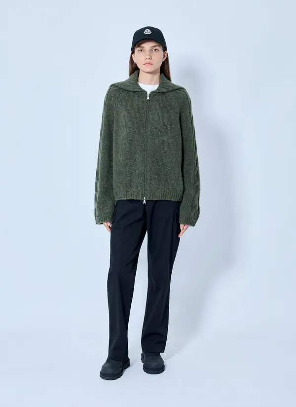 Moncler Zipped Knit Sweater
