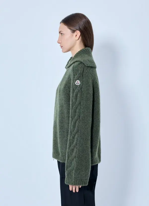 Moncler Zipped Knit Sweater